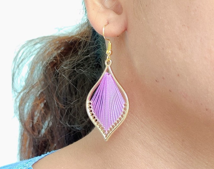 Silk Thread Jewellery Set Necklace & Earrings - Etsy