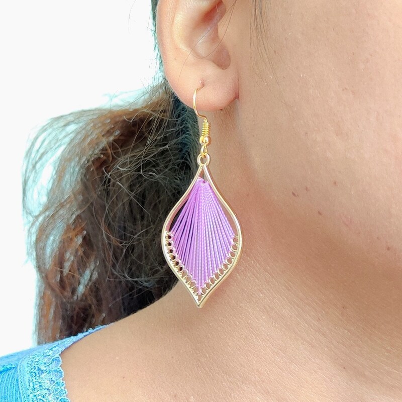 Thread Earrings - Etsy