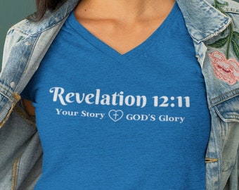 Christian V Neck T Shirts - Etsy