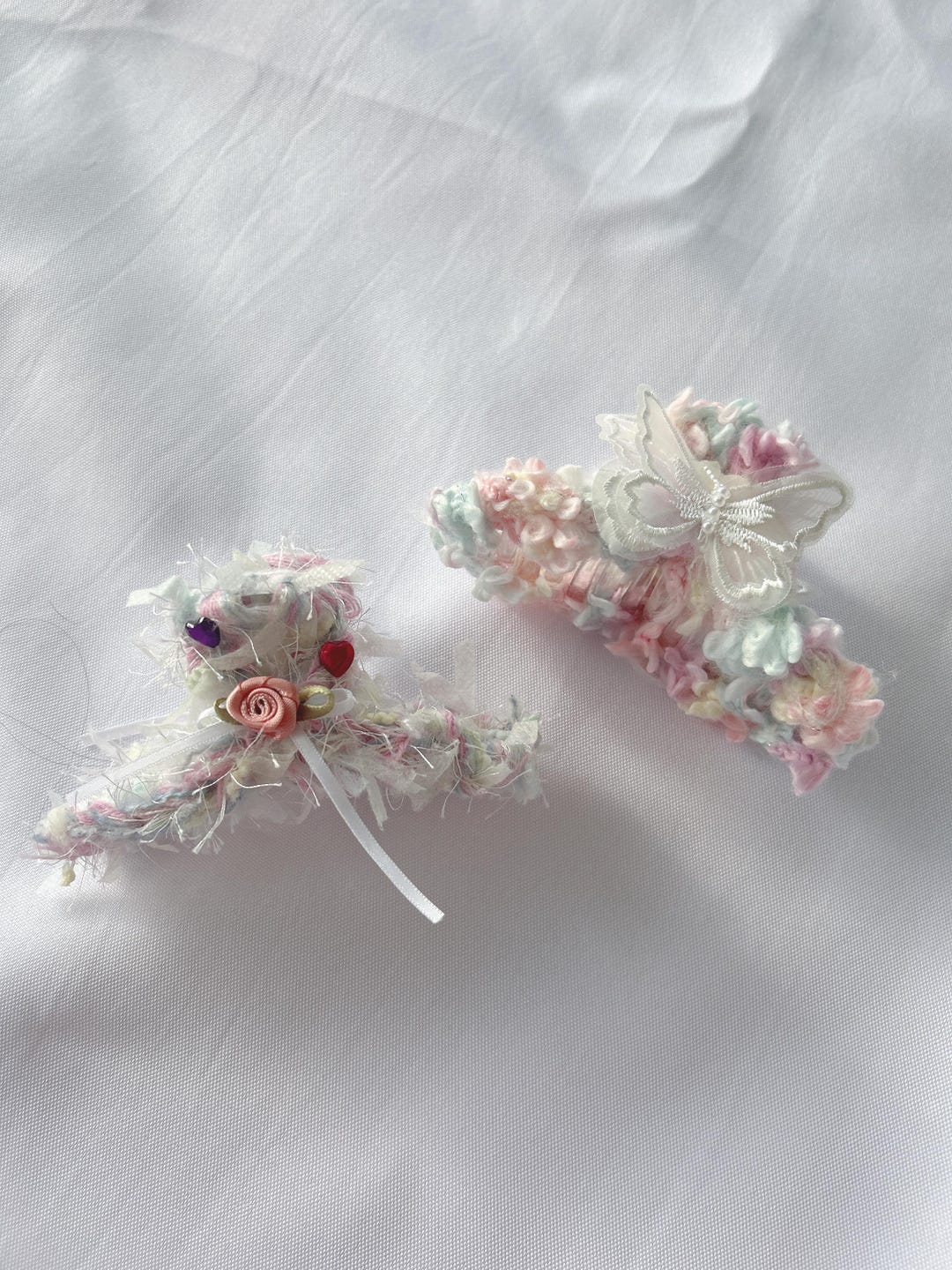 Handmade Fairy Kei Crochet Star Hairclips - Etsy