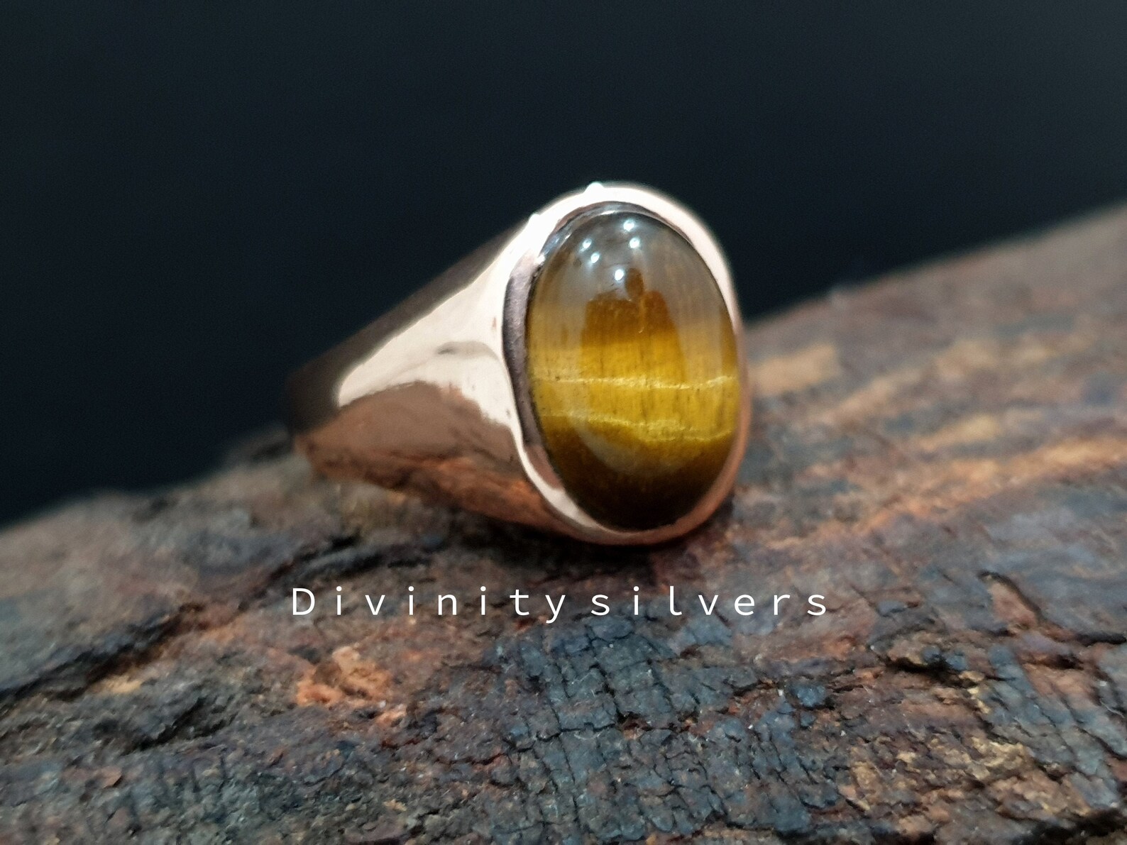 Tiger Eye Ring 925 Solid Sterling Silver Ring Tiger Eye | Etsy