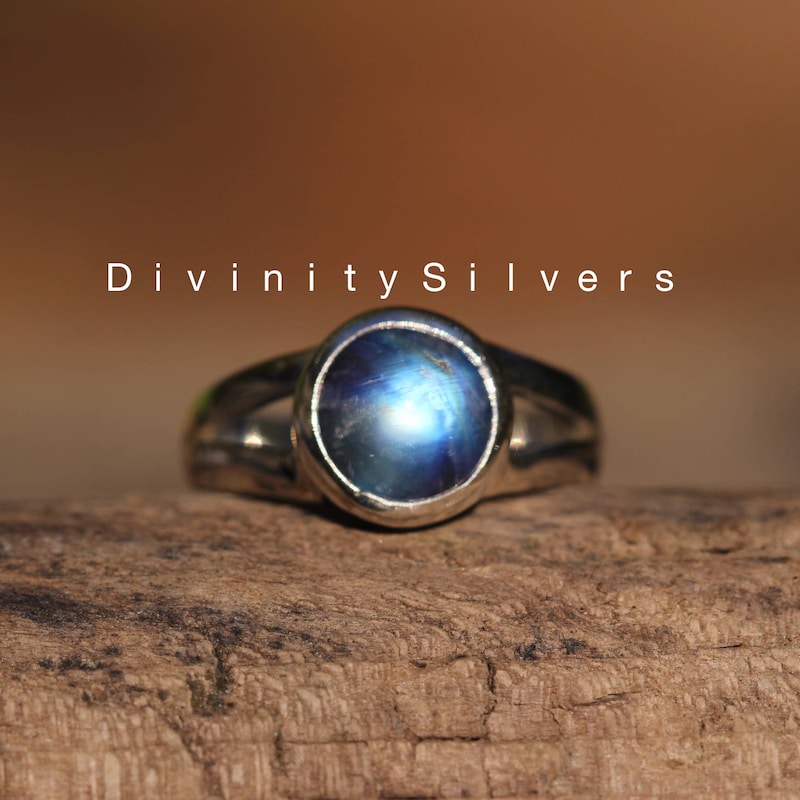 Mens Moonstone Ring - Etsy