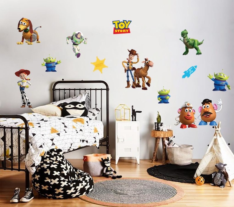 Toy Story Characters Set Wall Sticker Decal WC356 | Etsy