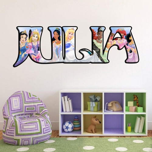 Personalized Name Princess Wall Decal Custom Name Princess - Etsy