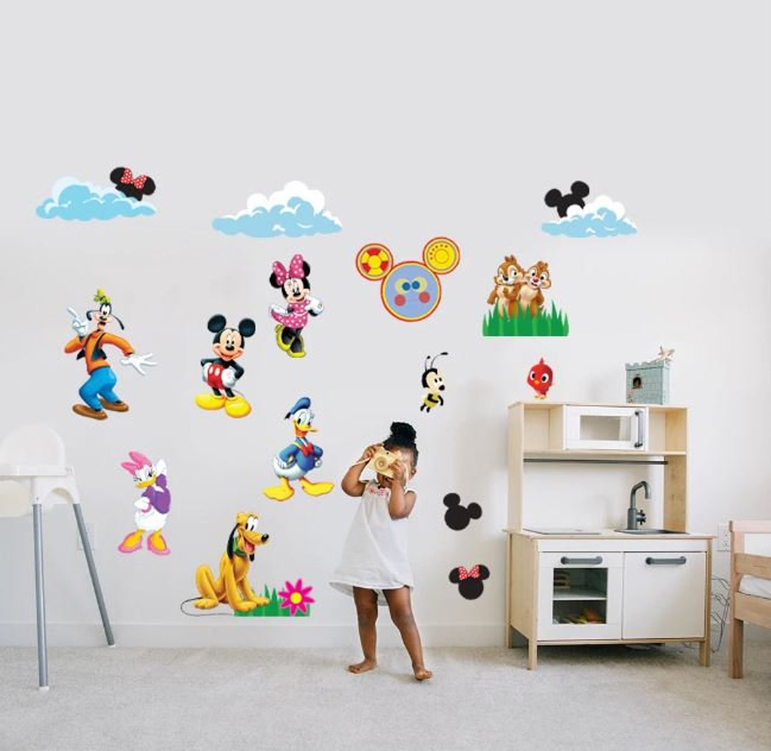 Mickey Mouse & Friends Wall Stickers Decals WC364 - Etsy