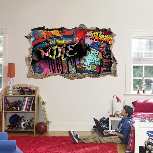 Smashed Wall Decal - Etsy