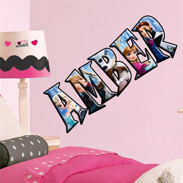 Frozen Name Wall Decal - Etsy