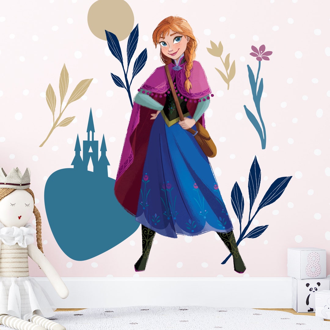 Frozen Anna Princess Decal Wall Sticker Home Decor Art Mural Girls Room ...