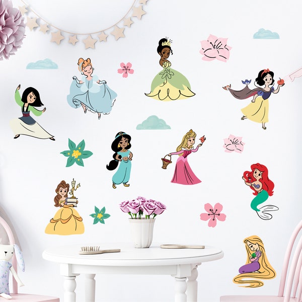 Wall Decal Princess - Etsy