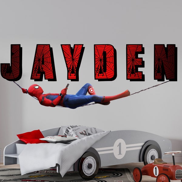 Superhero Wall Decal - Etsy