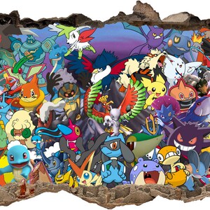 Kids Popular Characters Wall Decal Removable Wall Sticker Kids Room ...