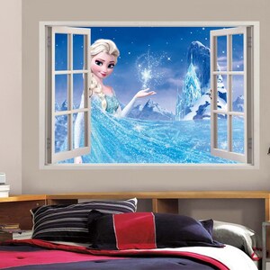 Elsa Frozen 3D Window Wall Sticker Decal C039 - Etsy Australia