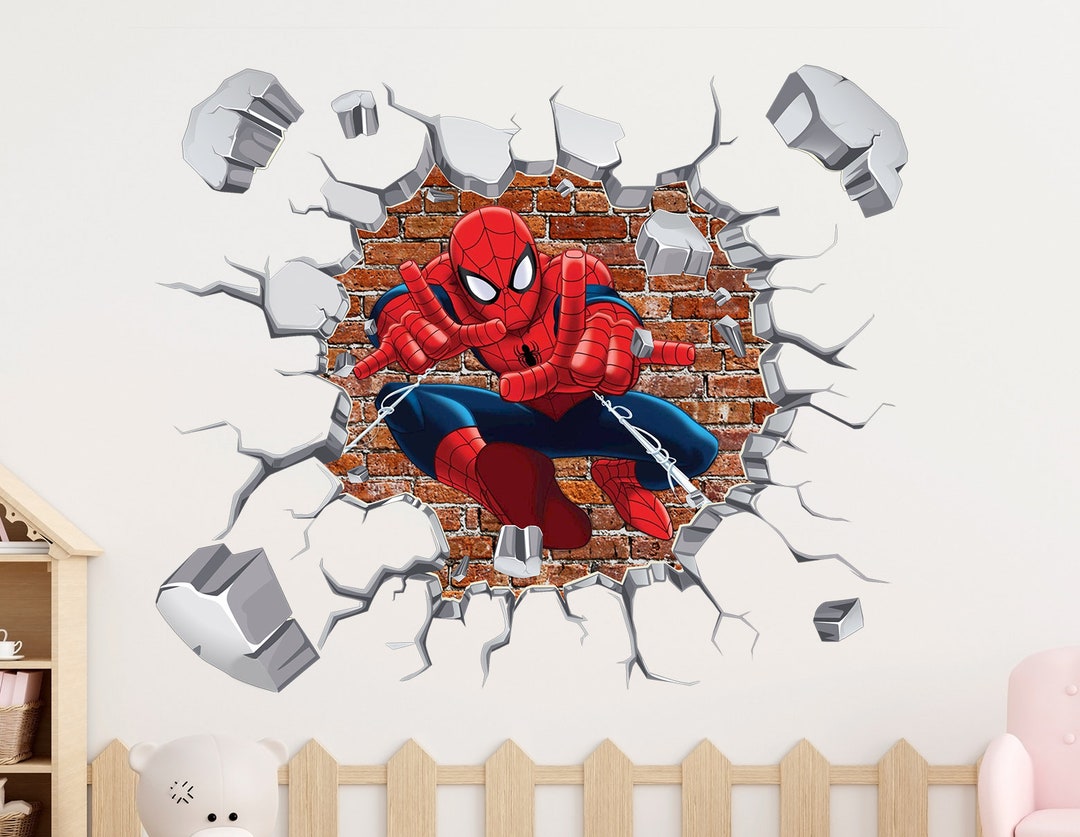 Spiderman 3D Explosion Effect Wall Sticker Decal WC398 - Etsy UK