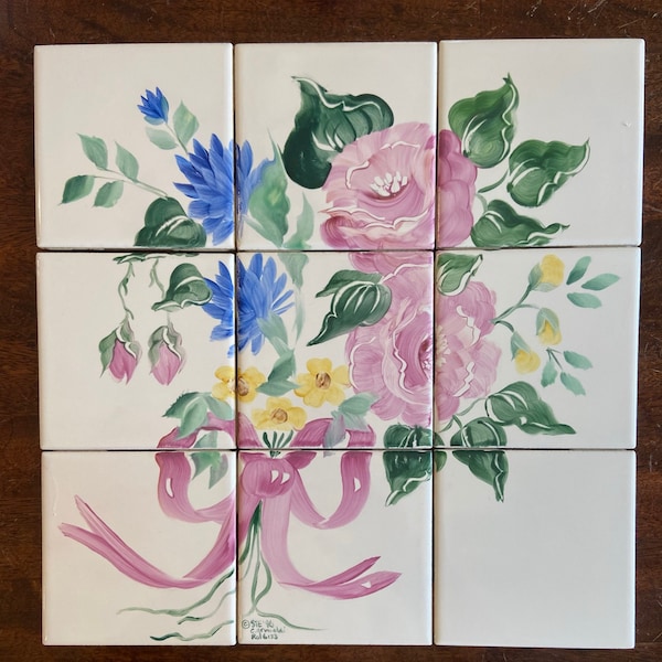 Hand Painted Tiles - Etsy