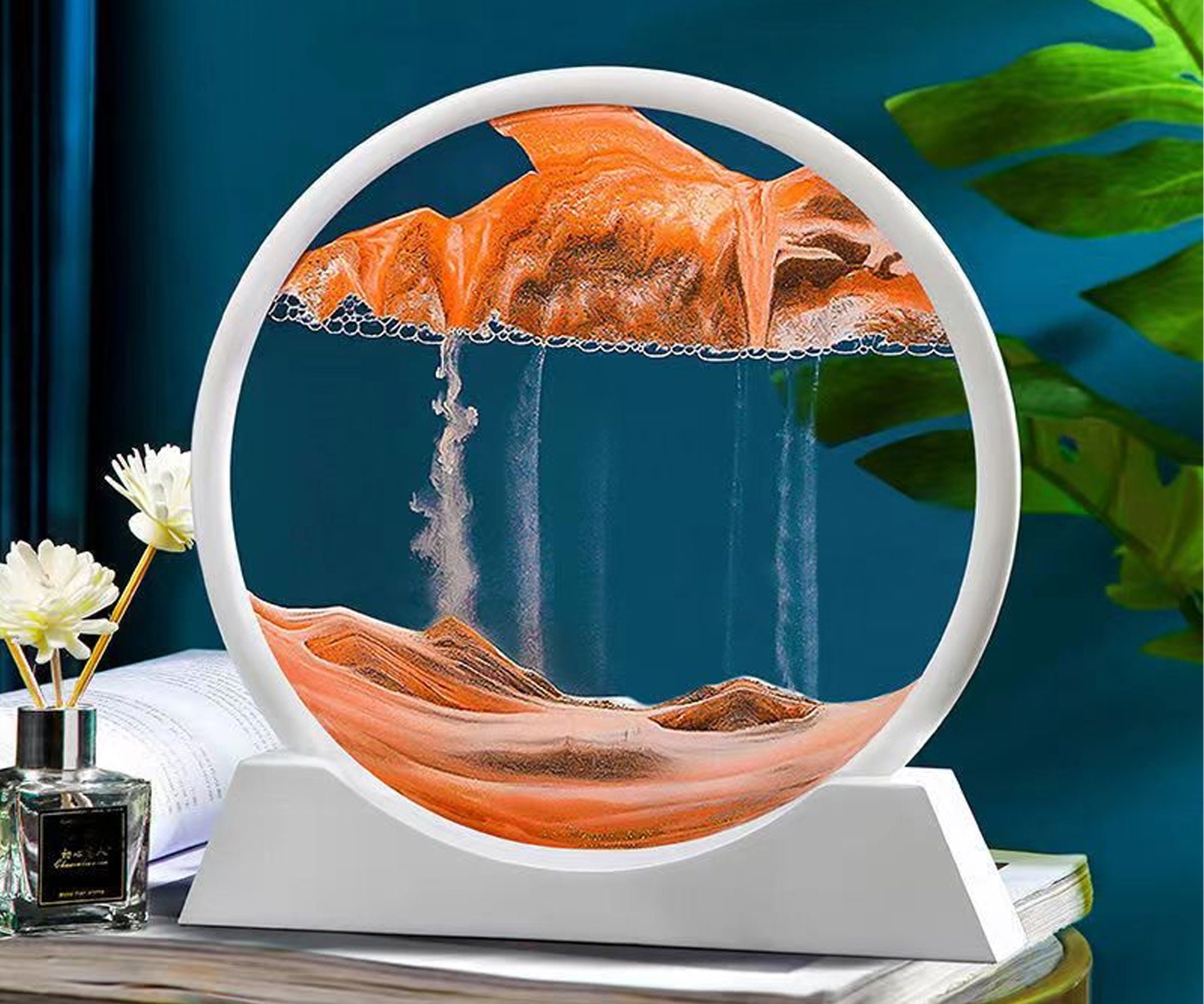 Creative Moving Sand Art Painting, Moving Sand Art, Hourglass Round ...