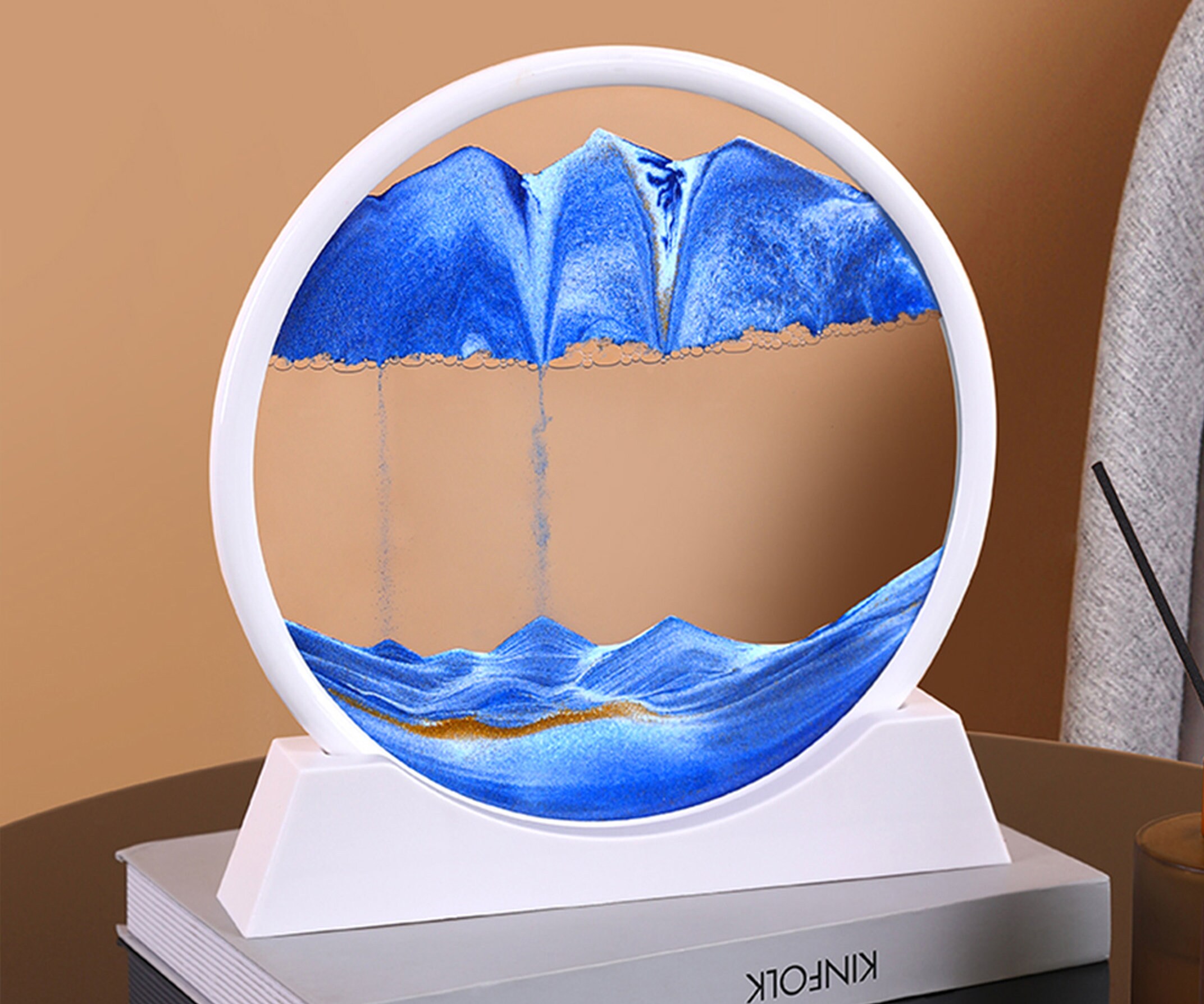 Creative Moving Sand Art Painting, Moving Sand Art, Hourglass Round ...