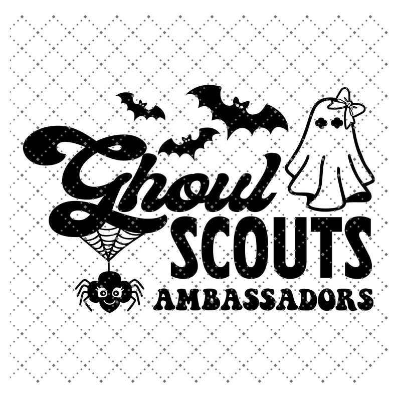 Girl Scouts Halloween Trefoil - PNG and SVG - Digital Files - Single ...