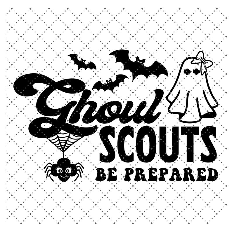 Girl Scouts Halloween Trefoil - PNG and SVG - Digital Files - Single ...