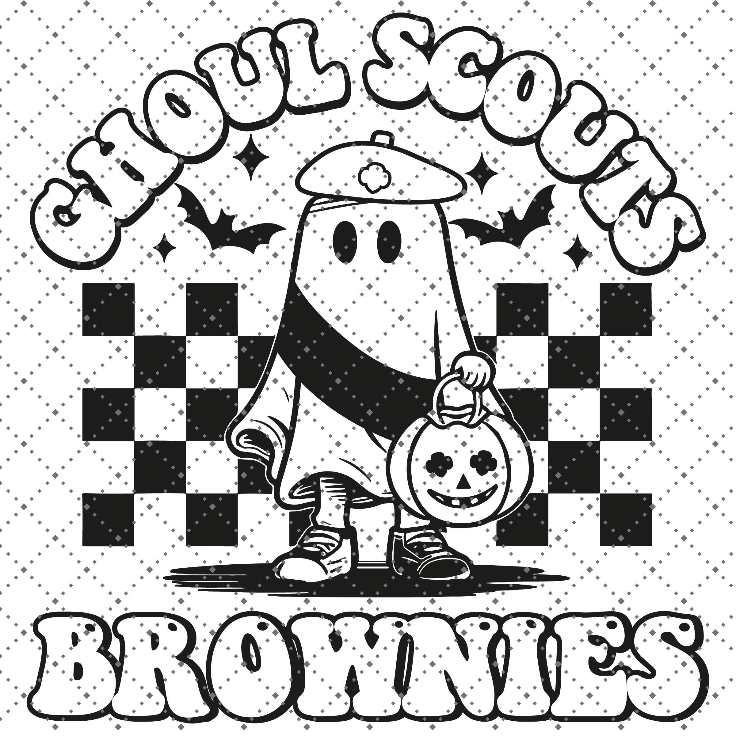 Ghoul Scouts - PNG and SVG - Digital Files - Single Color - Brownies ...