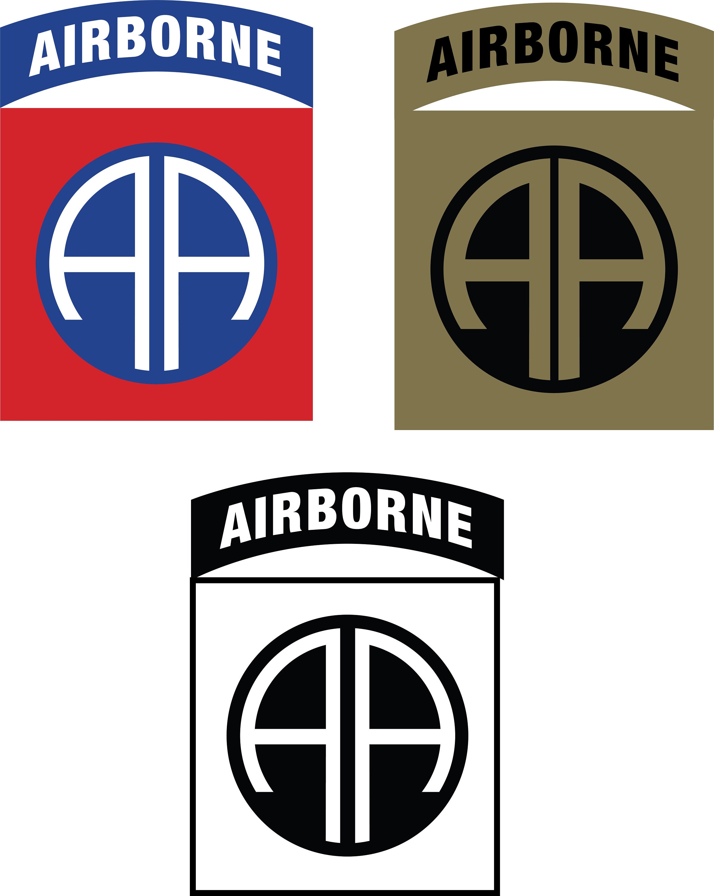 Art & Collectibles 82th Airborne Division insignia svg dxf vector logo ...