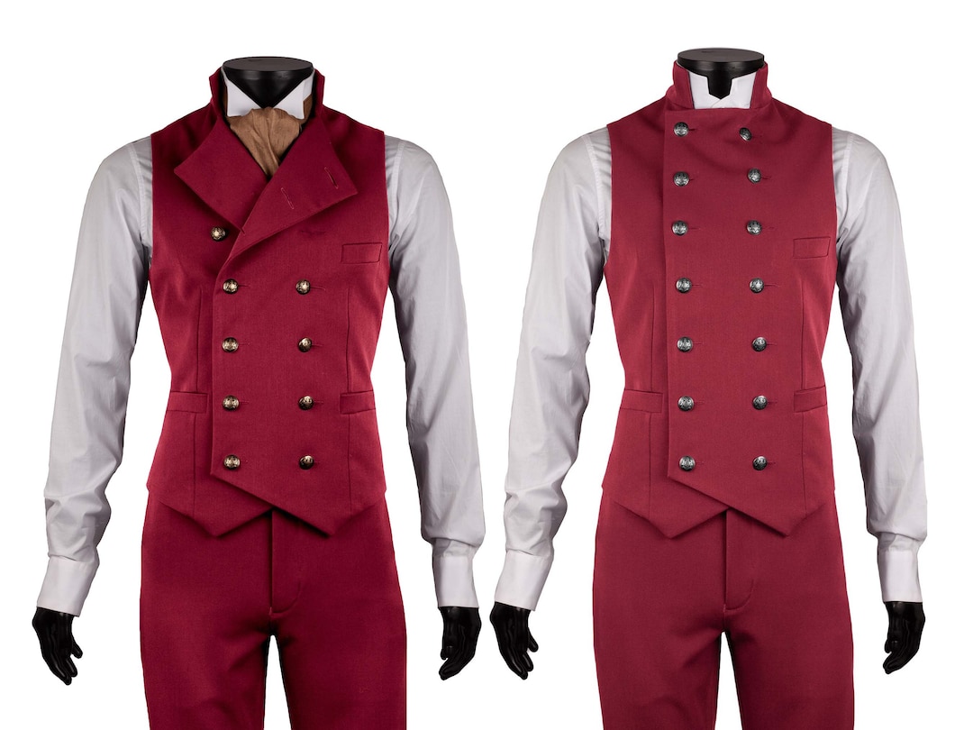 Double Breasted Gilet & Broek Door Excalibur België, Victoriaans ...