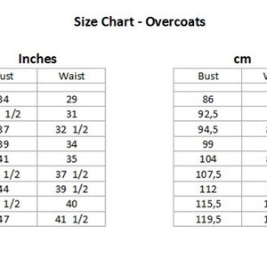 Overcoat in Wool, Made to Measure, Victorian Steampunk Single / Double ...