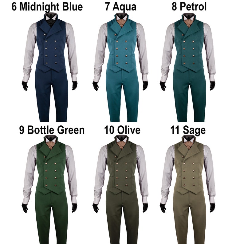 Double Breasted Waistcoat & Trousers by Excalibur Belgium, Victorian ...