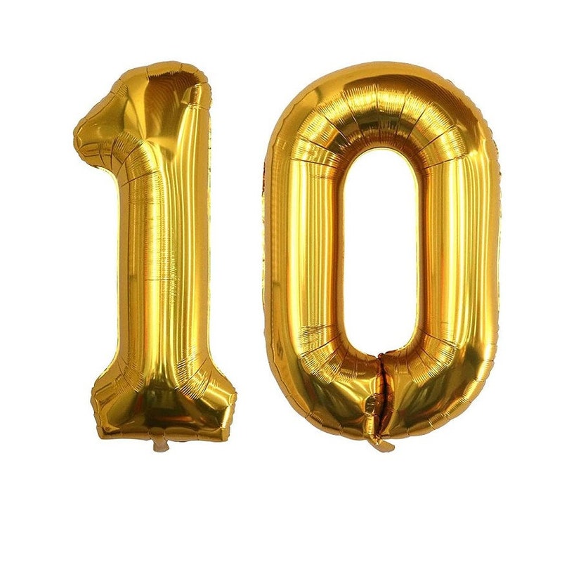 Brand New 10th Balloons - Etsy Australia