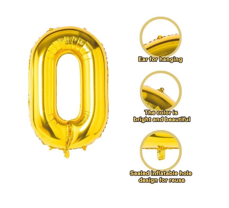 60 Number Balloon 60th Birthday Decorations Gold Balloons - Etsy UK