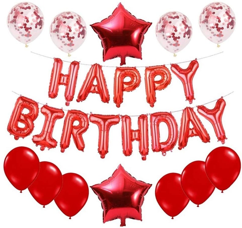 Birthday Decorations Birthday Balloon Banner Bunting Men Birthday