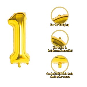 18 Number Balloon 18th Birthday Decorations Gold Balloons Birthday ...