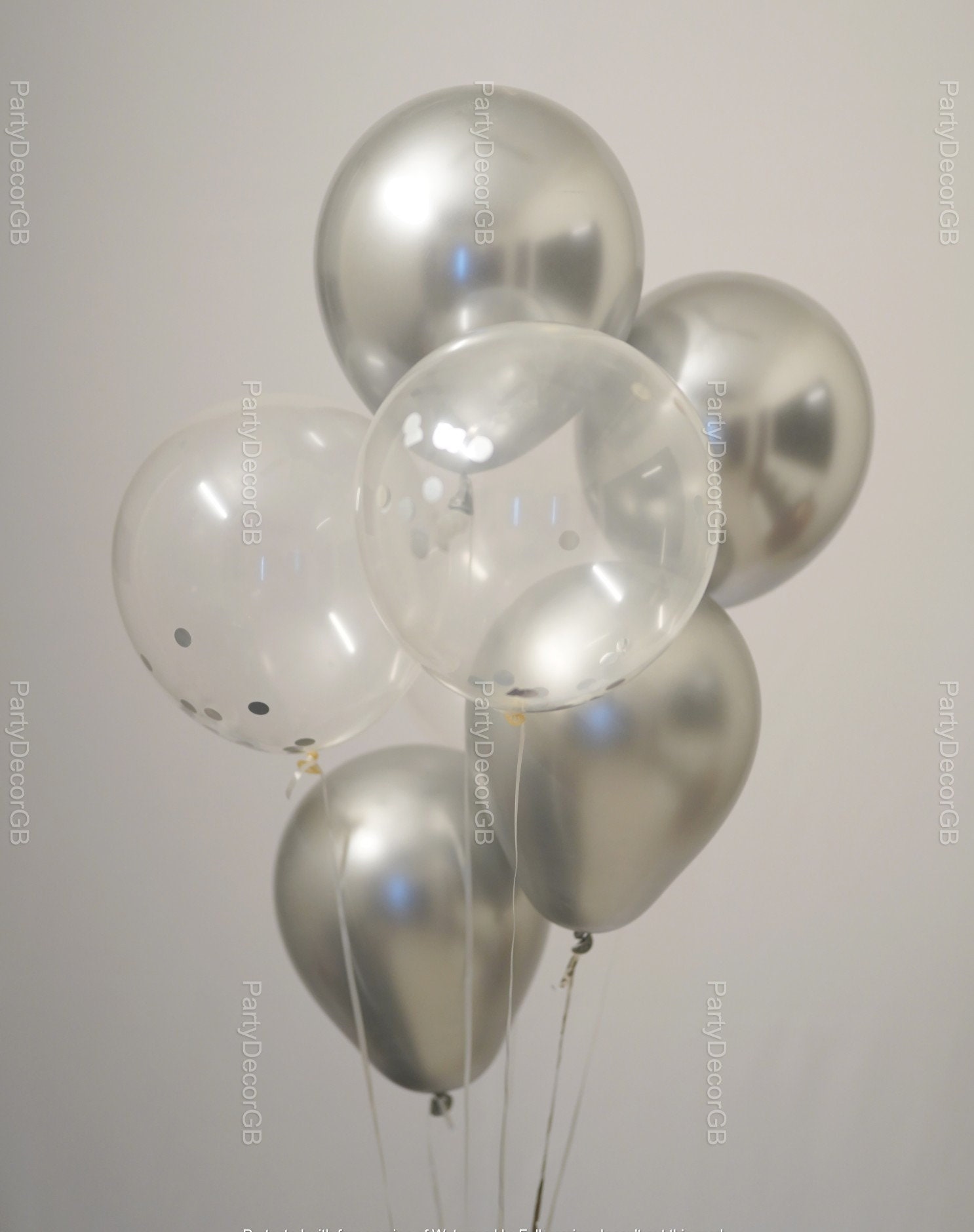 10 or 20pcs 12 Silver Balloons Silver Chrome Balloon | Etsy