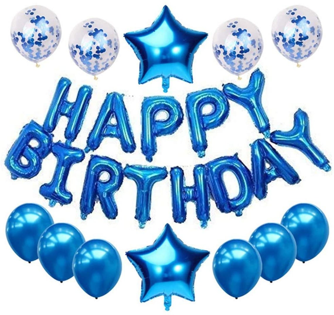 Birthday Decorations Birthday Balloon Banner Bunting Men Birthday ...