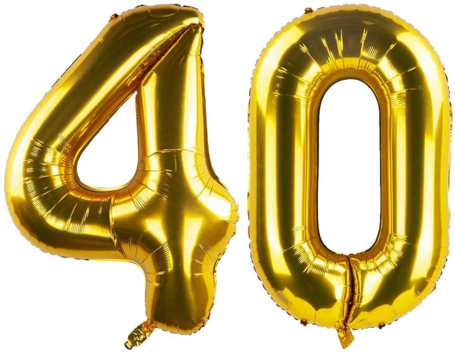 40 Number Balloon 40th Birthday Decorations Gold Balloons Birthday ...