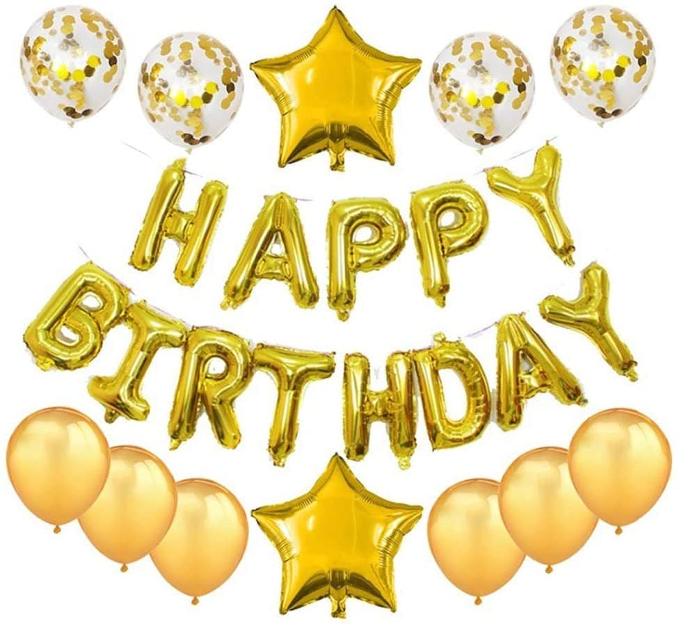 Birthday Decorations Birthday Balloon Banner Bunting Men Birthday ...