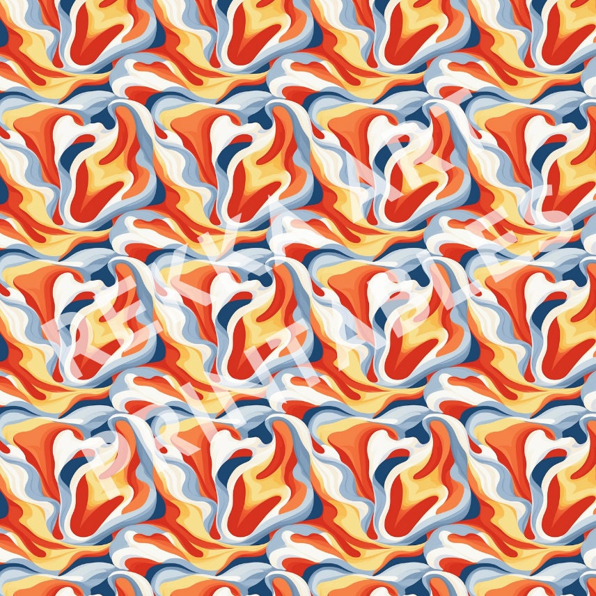 20 Georgia O'keeffe Inspired Design Printable Papers | Scrapbook Papers ...