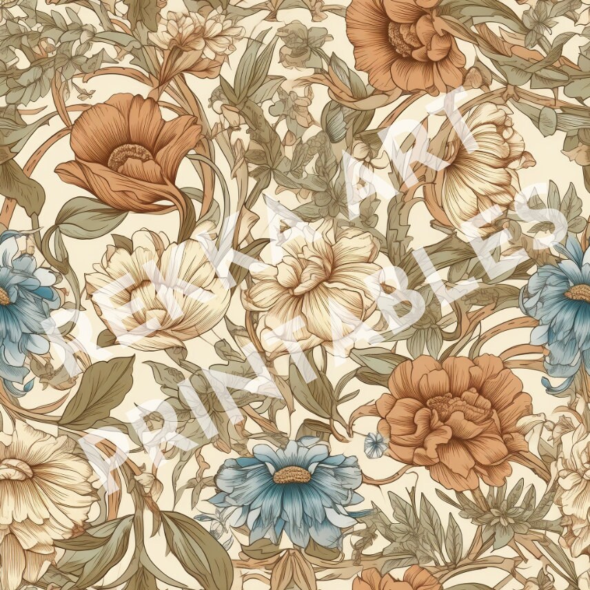 20 Leonardo Da Vinci Inspired Design Printable Papers | Scrapbook ...