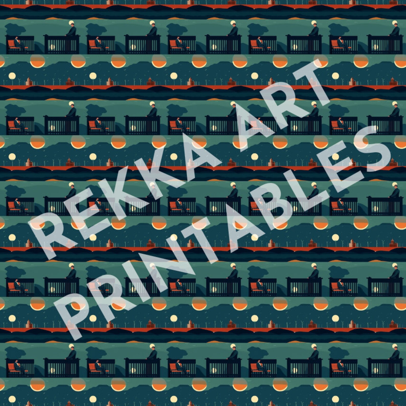 20 Edward Hopper Inspired Design Printable Papers | Scrapbook Papers ...