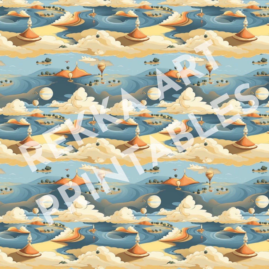 20 Salvador Dali Inspired Design Printable Papers | Scrapbook Papers ...