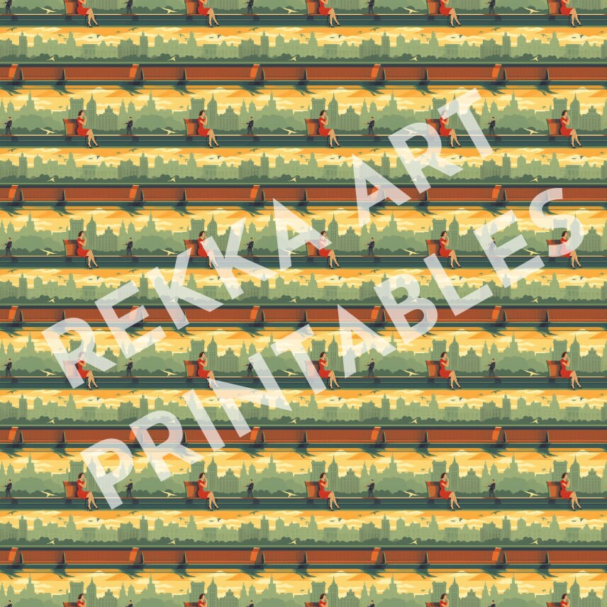 20 Edward Hopper Inspired Design Printable Papers Scrapbook Papers ...
