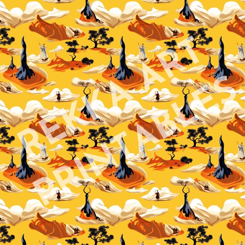 20 Salvador Dali Inspired Design Printable Papers | Scrapbook Papers ...