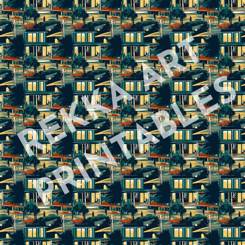 20 Edward Hopper Inspired Design Printable Papers Scrapbook Papers ...