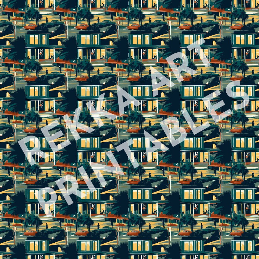 20 Edward Hopper Inspired Design Printable Papers Scrapbook Papers ...