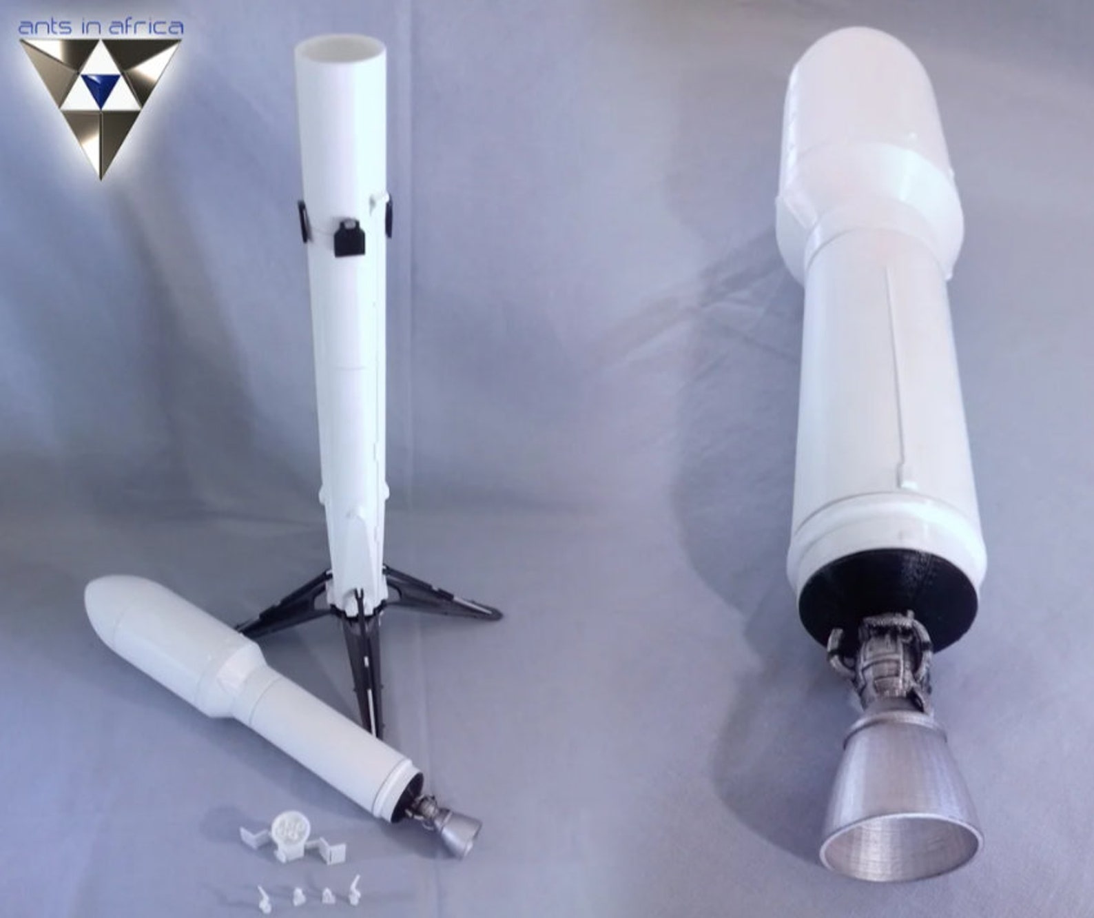 DIY Falcon 9 Spacex Rocket Crew Dragon Model 3D Printed KIT | 1:87 ...