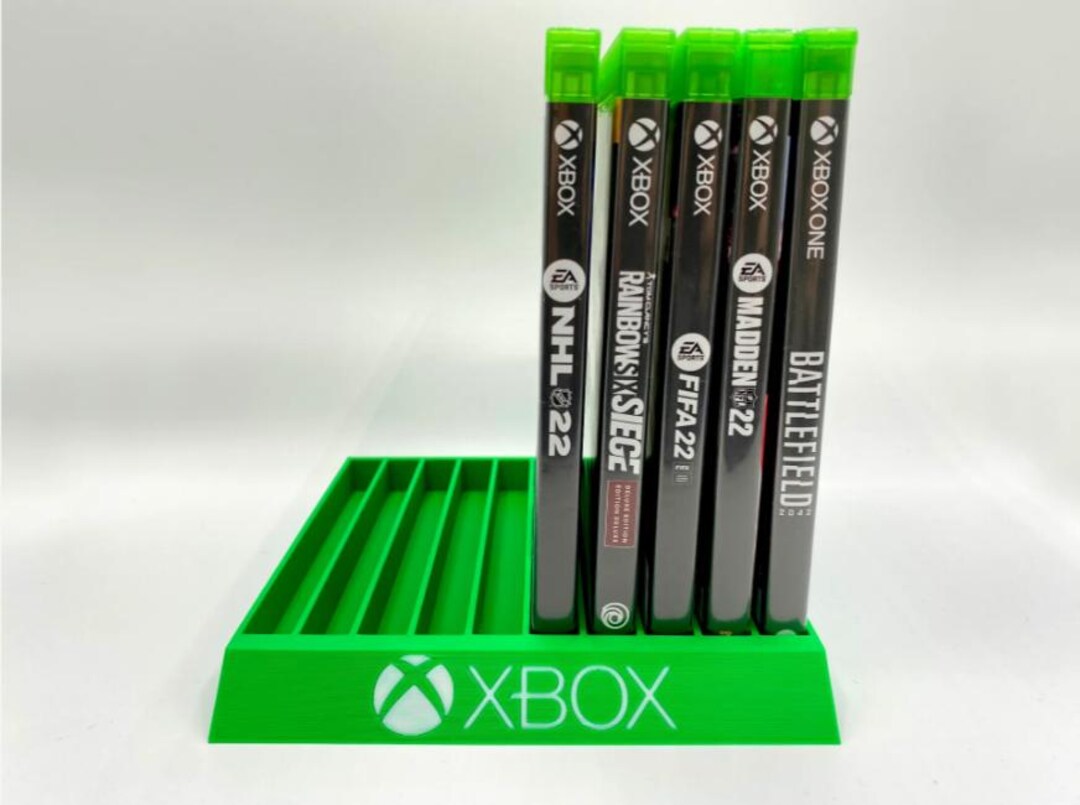 XBOX Game Case Holder on 12 Games - Personalized - 3D Printed - Etsy