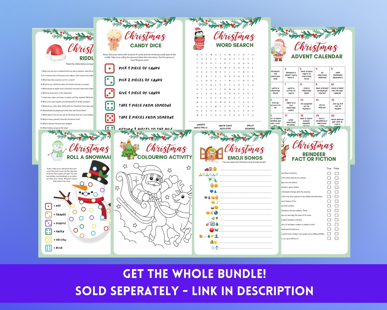 Christmas True or False Quiz, Fact or Fiction, Christmas Family Game ...