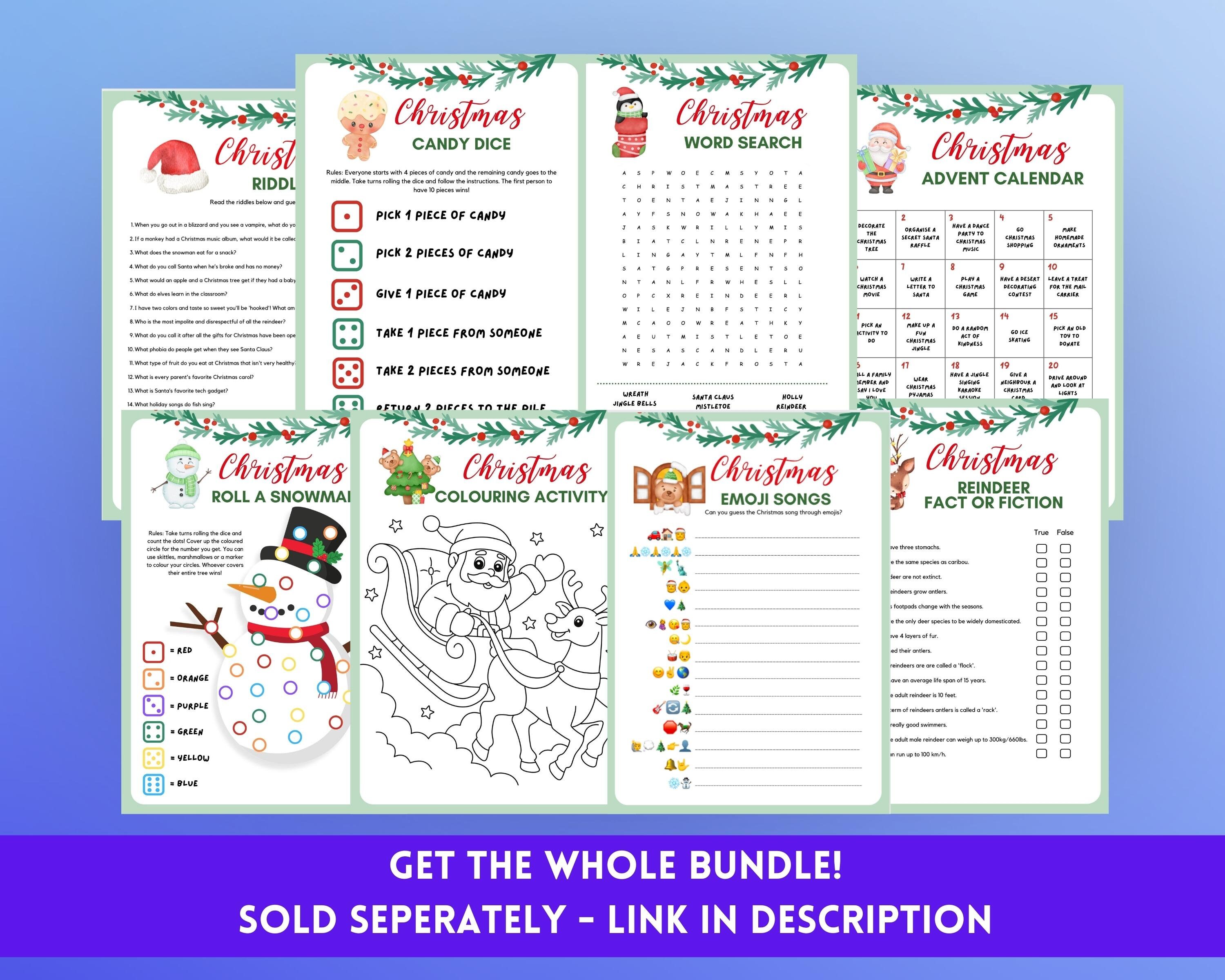 Christmas True or False Quiz, Fact or Fiction, Christmas Family Game ...