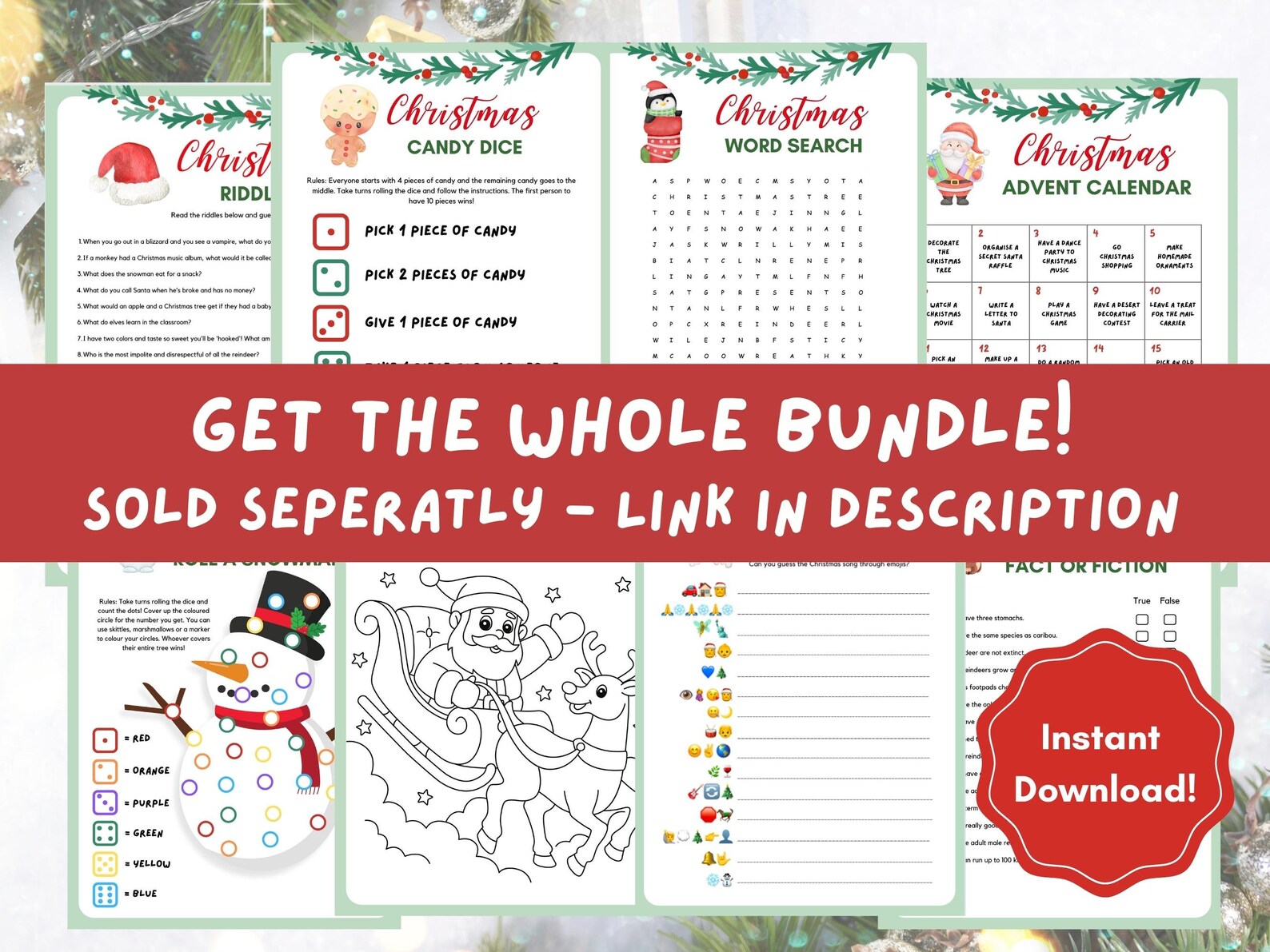 Christmas True or False Quiz Fact or Fiction Christmas - Etsy