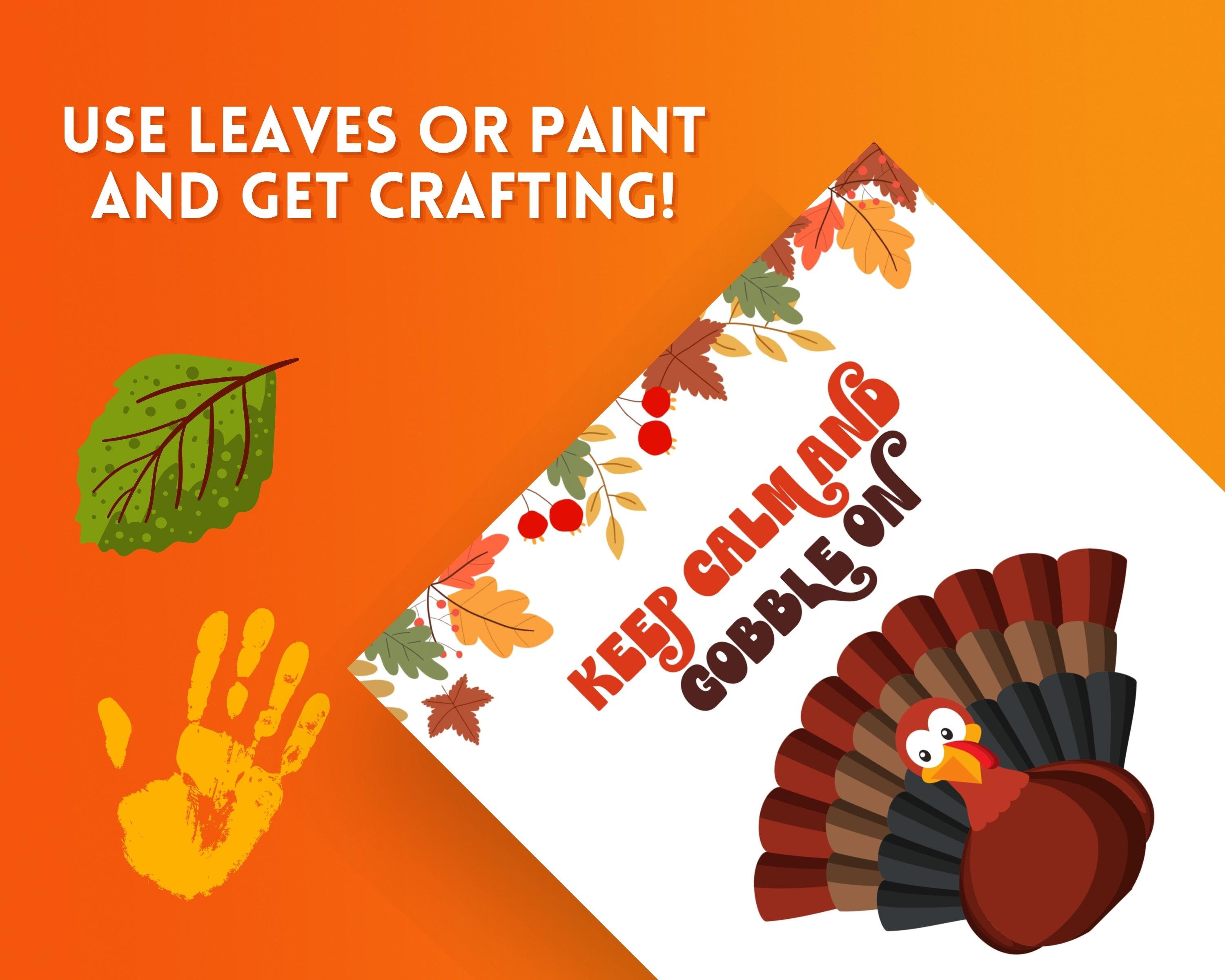 Thanksgiving Handprint Footprint Craft Bundle, Fall Footprint ...