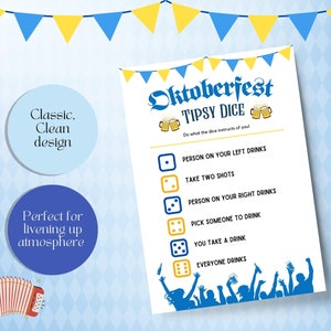 Oktoberfest Gametipsy Dice Oktoberfest Games German Games - Etsy